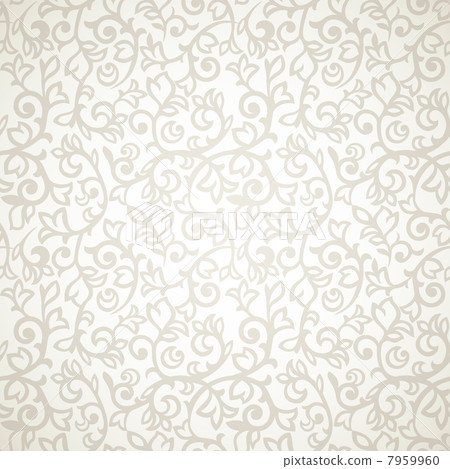 Vintage Seamless Pattern - Stock Illustration [7959960] - PIXTA