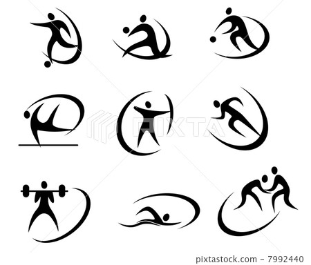 Different kinds of sports symbols-插圖素材 [7992440] - PIXTA圖庫