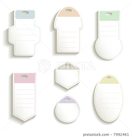 Label paper 3D color vector ticket card - Stock Illustration [7992461 ...