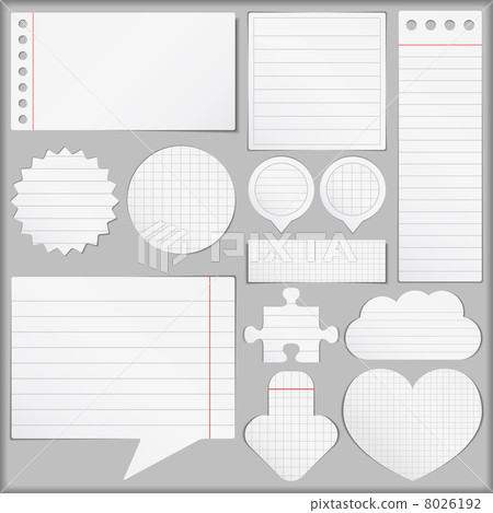 Paper Objects - Stock Illustration [8026192] - PIXTA