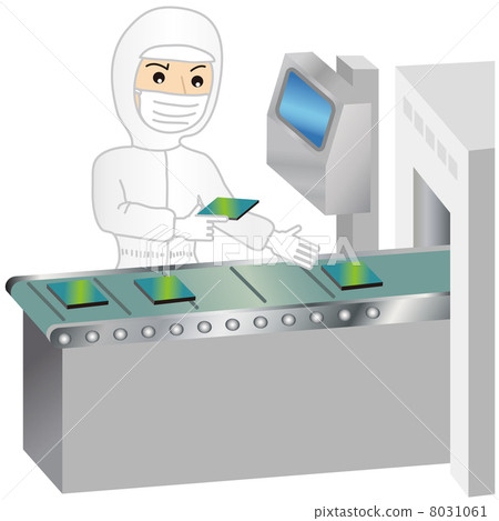 Clean room manufacturing factory - Stock Illustration [8031061] - PIXTA