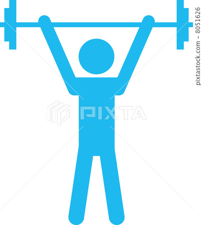 Pictogram of weight lifting - Stock Illustration [8051626] - PIXTA