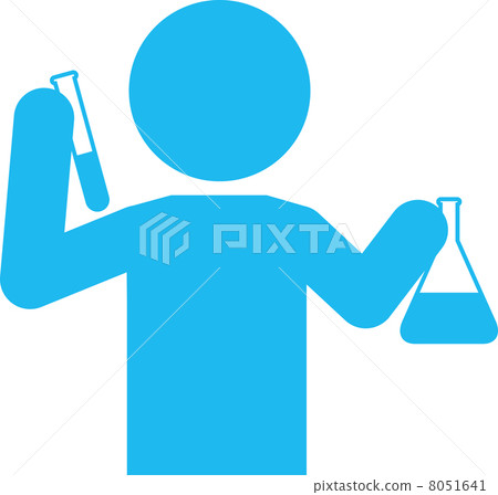 Pictogram of chemistry experimenter - Stock Illustration [8051641] - PIXTA