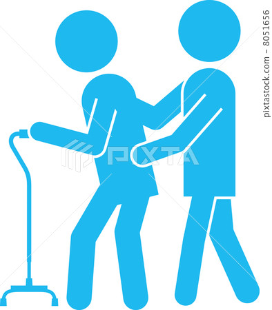 Pictogram for walking aid - Stock Illustration [8051656] - PIXTA