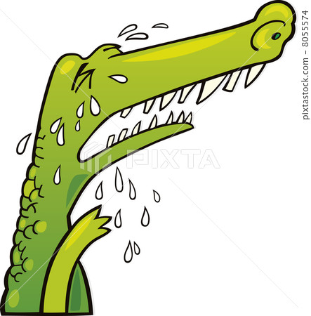 Crying crocodile - Stock Illustration [8055574] - PIXTA