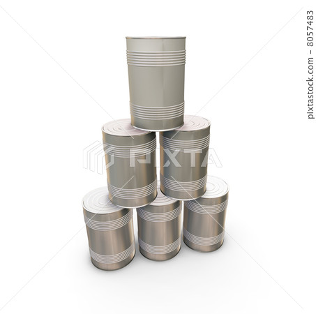Stack of tin cans - Stock Illustration [8057483] - PIXTA