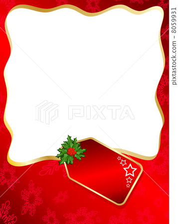 Christmas label background - Stock Illustration [8059931] - PIXTA