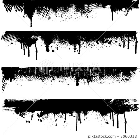 grunge borders - Stock Illustration [8060338] - PIXTA