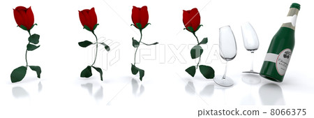 Running roses - Stock Illustration [8066375] - PIXTA