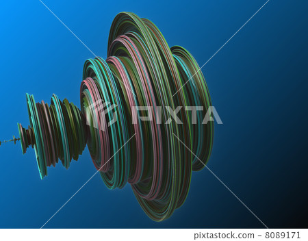 Three dimensional Mandelbrot assembly 5 - Stock Illustration [8089171 ...