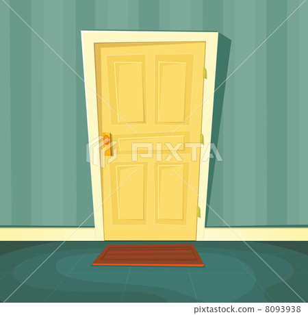 Cartoon Front Door - Stock Illustration [8093938] - PIXTA
