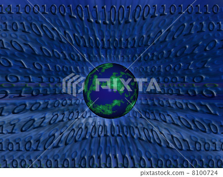 Binary world - Stock Illustration [8100724] - PIXTA