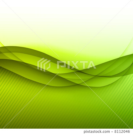 Colorful green lines vector background - Stock Illustration [8112046 ...