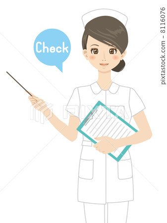 Nurse, check explanation - Stock Illustration [8116076] - PIXTA