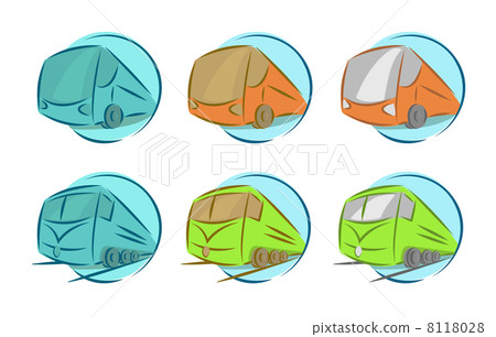 Vector set of vehicle icons - Stock Illustration [8118028] - PIXTA