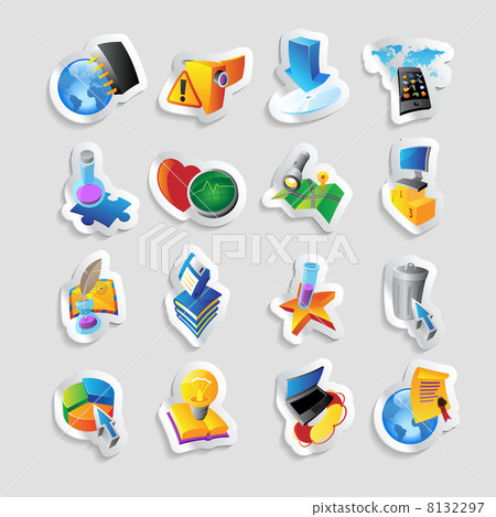 Icons for technology and interface - Stock Illustration [8132297] - PIXTA