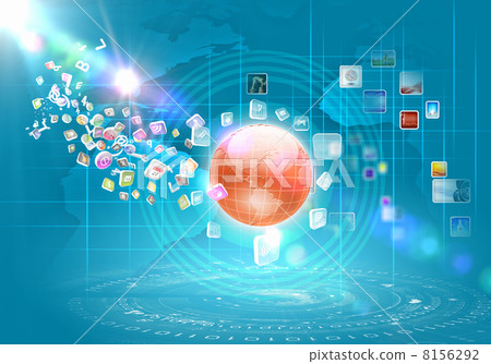 Media background - Stock Illustration [8156292] - PIXTA