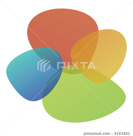 Four-color geometric pattern - Stock Illustration [8163881] - PIXTA
