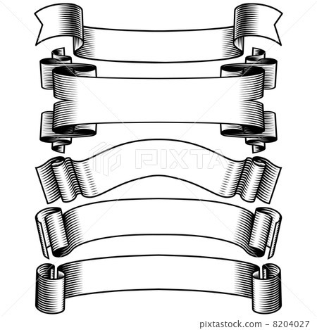 black and white banners set - Stock Illustration [8204027] - PIXTA