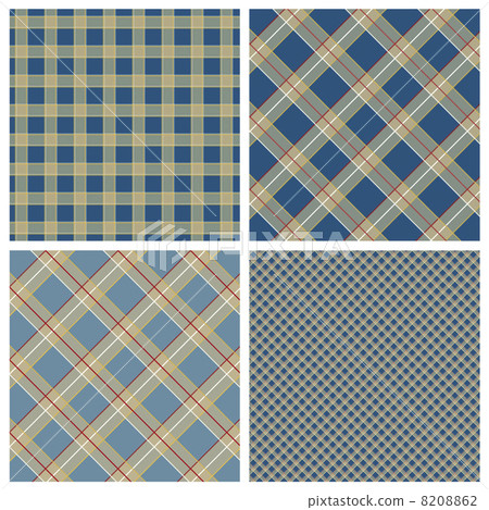 4 patterns of checks - Stock Illustration [8208862] - PIXTA