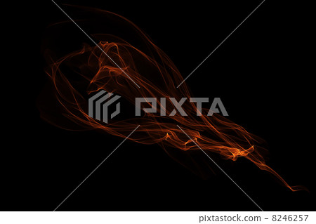 abstract ribbon flame - Stock Illustration [8246257] - PIXTA