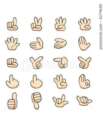 Hand sign Handwritten wind color - Stock Illustration [8274689] - PIXTA