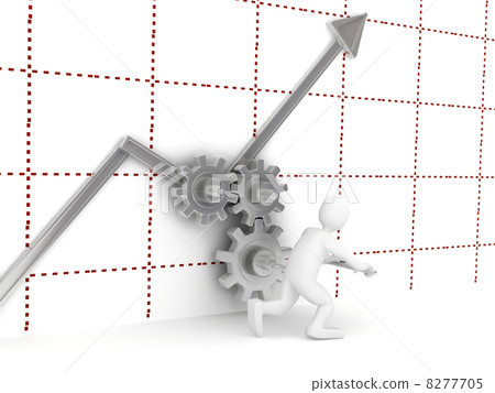 3d concept with chart - Stock Illustration [8277705] - PIXTA
