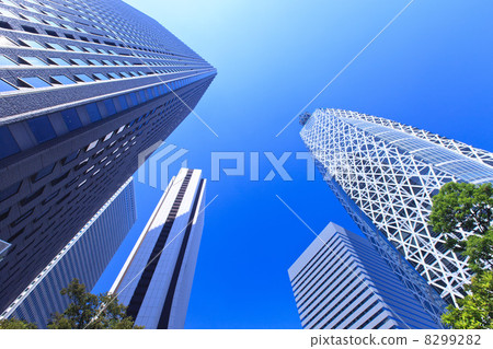 Shinjuku sub-central high-rise building group - Stock Photo [8299282 ...
