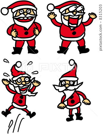 Santa Claus Panic - Stock Illustration [8315203] - PIXTA
