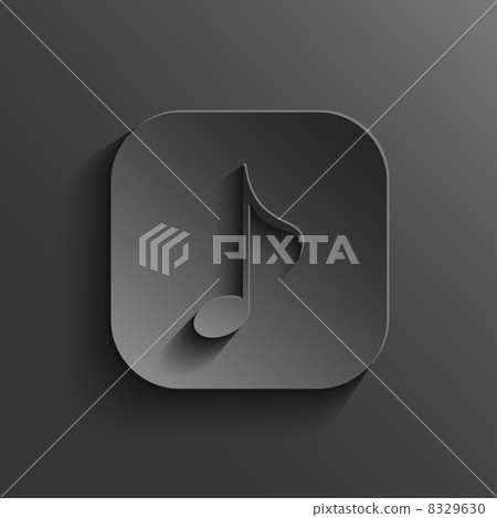 Note icon - vector black app button-插圖素材 [8329630] - PIXTA圖庫