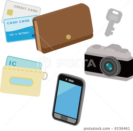 Valuable items in bag - Stock Illustration [8336461] - PIXTA