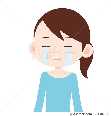 Female upper body regrettable - Stock Illustration [8338711] - PIXTA
