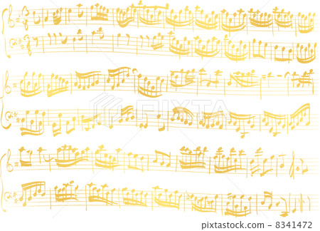 Handwritten sheet music - Stock Illustration [8341472] - PIXTA