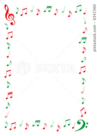 Christmas color note frame - Stock Illustration [8341560] - PIXTA