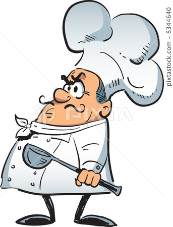 Angry Chef - Stock Illustration [8344640] - PIXTA
