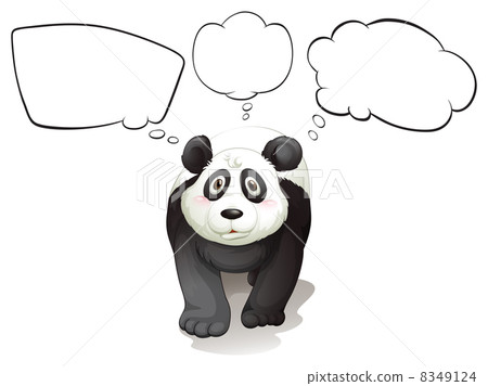 A thinking panda - Stock Illustration [8349124] - PIXTA