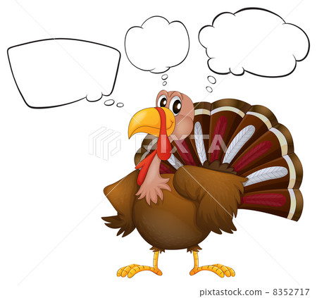 A turkey with empty thoughts - Stock Illustration [8352717] - PIXTA