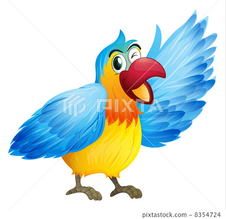 A smiling parrot - Stock Illustration [8354724] - PIXTA