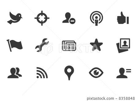 社會 社交 ICON-插圖素材 [8358848] - PIXTA圖庫