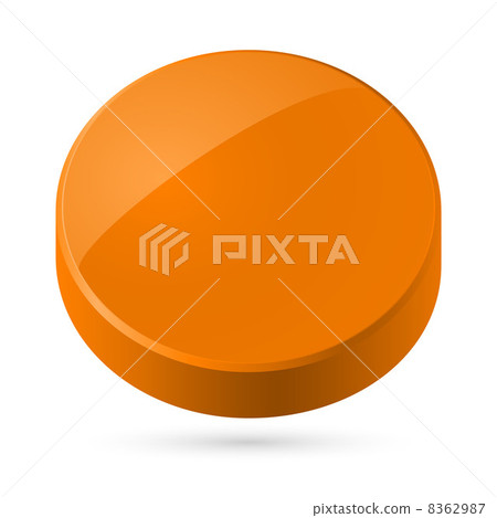 Orange disk. - Stock Illustration [8362987] - PIXTA