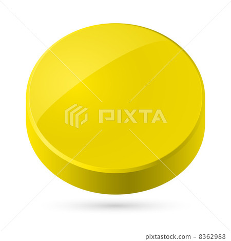 Yellow disk - Stock Illustration [8362988] - PIXTA