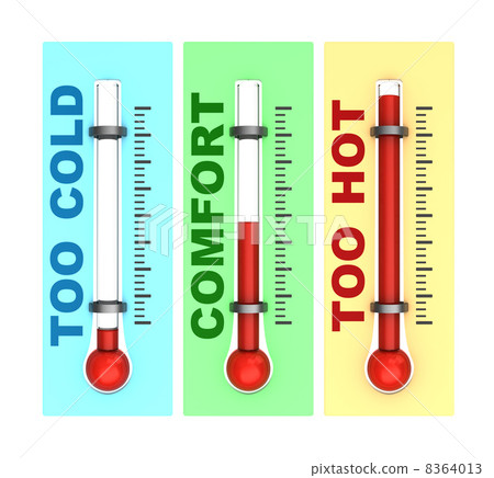 three thermometers isolated - Stock Illustration [8364013] - PIXTA