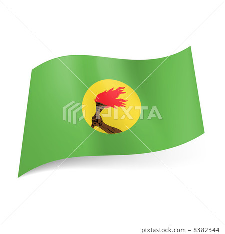 State flag of Zaire. - Stock Illustration [8382344] - PIXTA