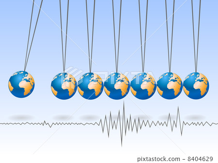 Balancing earth ball - Stock Illustration [8404629] - PIXTA