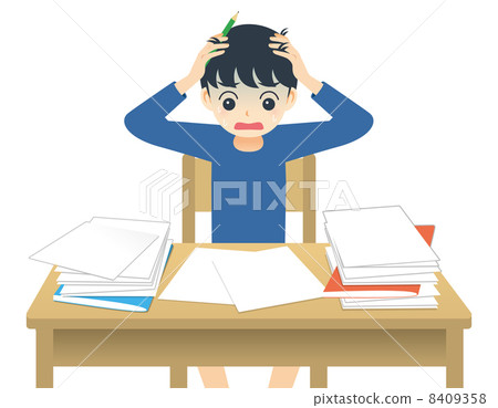 Homework mountain image - Stock Illustration [8409358] - PIXTA