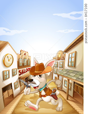 A bunny holding a gun - Stock Illustration [8417100] - PIXTA
