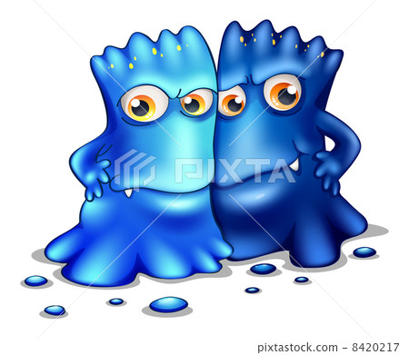 Two monsters - Stock Illustration [8420217] - PIXTA