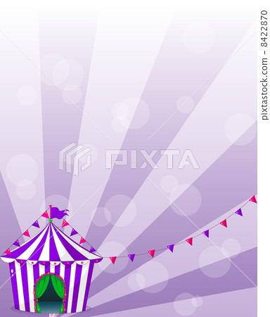 A violet circus tent - Stock Illustration [8422870] - PIXTA