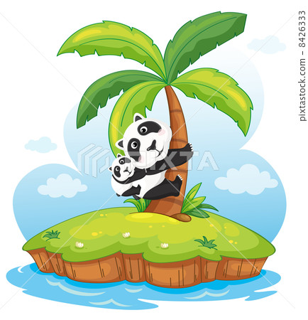 Panda island - Stock Illustration [8426333] - PIXTA