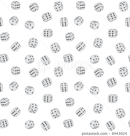 Vector texture - dices background - Stock Illustration [8443024] - PIXTA